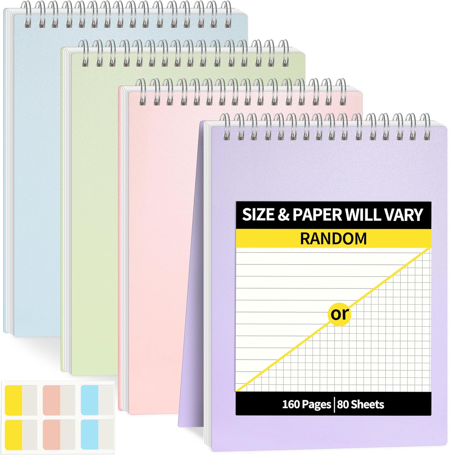 Amazon.com : SUNEE Graph Paper Notebook - Top Bound Spiral Grid Notepad ...