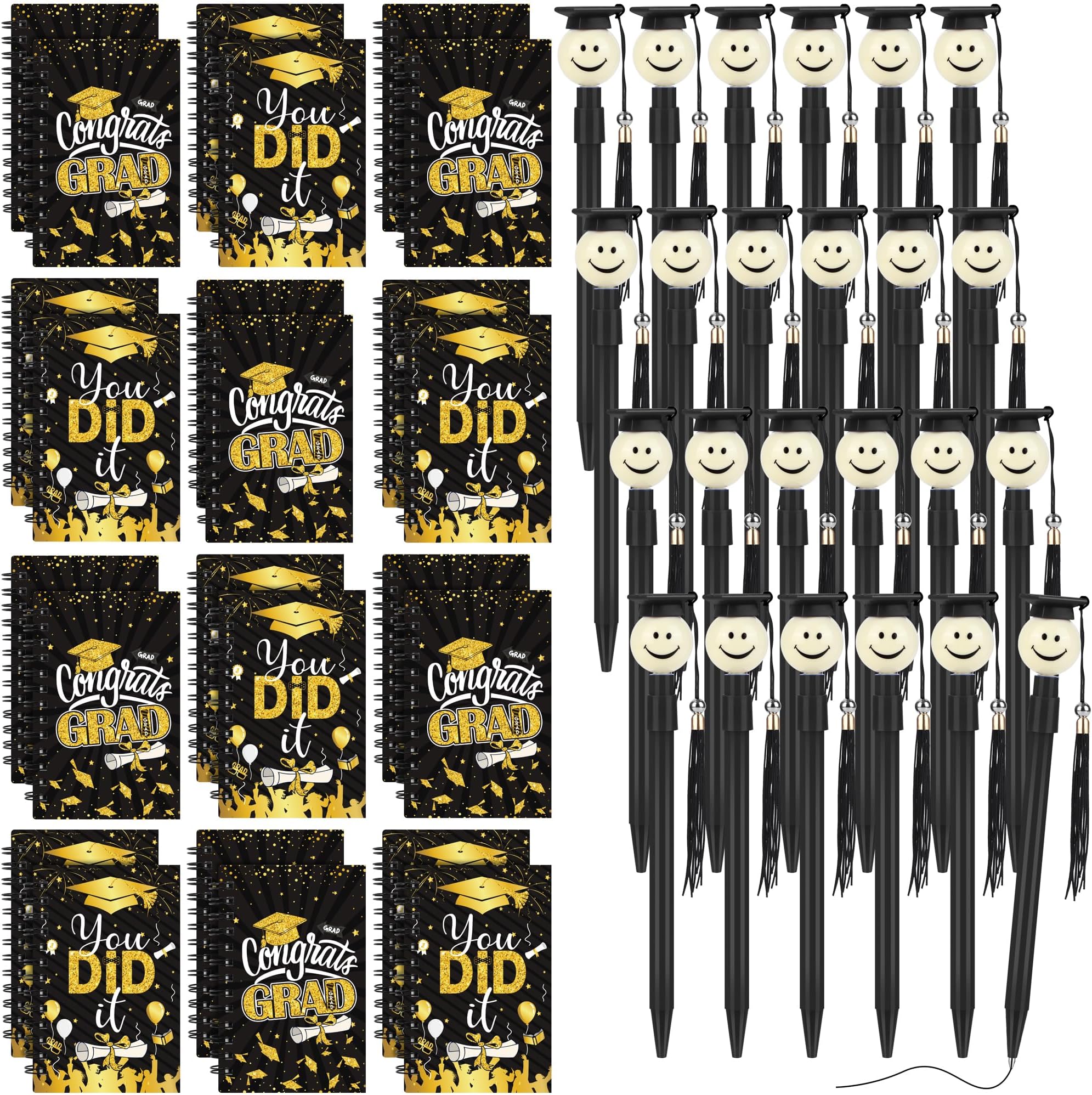 Amazon.com: RUODON 48 Pieces Graduation Party Favors Set Graduation Cap ...