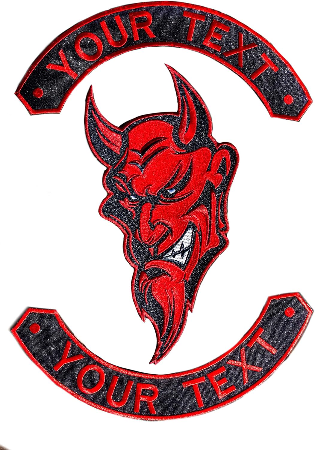 Amazon.com: Red Devil Patch Iron-on Embroidered Patch : Arts, Crafts ...