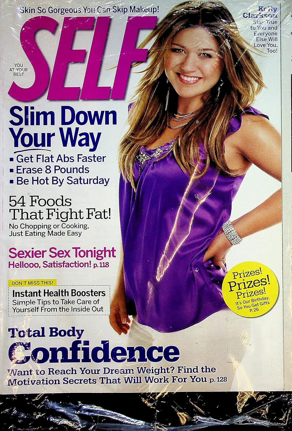 Self Magazine Kelly Clarkson / Slim Down Your Way September 2009 30th ...