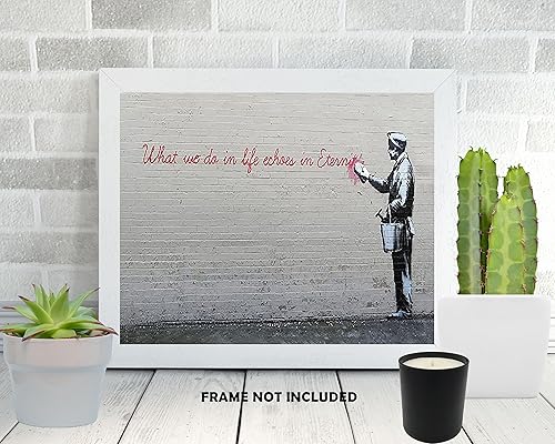 Banksy Echoes in Eternity - Famous British Street Graffiti Artist ...