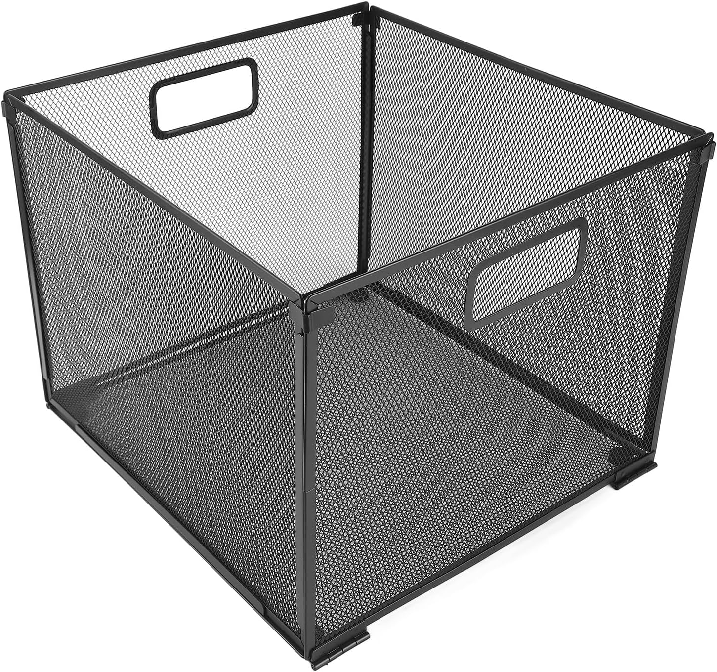 Amazon.com: File Basket Holder Foldable Large Capacity Iron Mesh ...