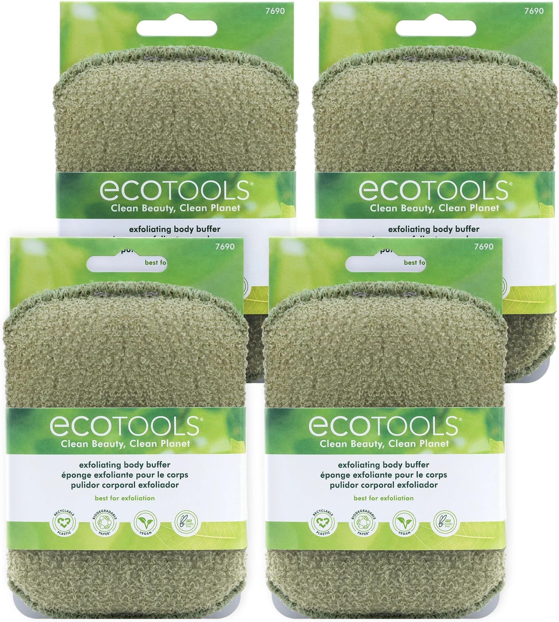 Amazon.com: EcoTools Exfoliating Body Buffer, for Body Cleansing ...