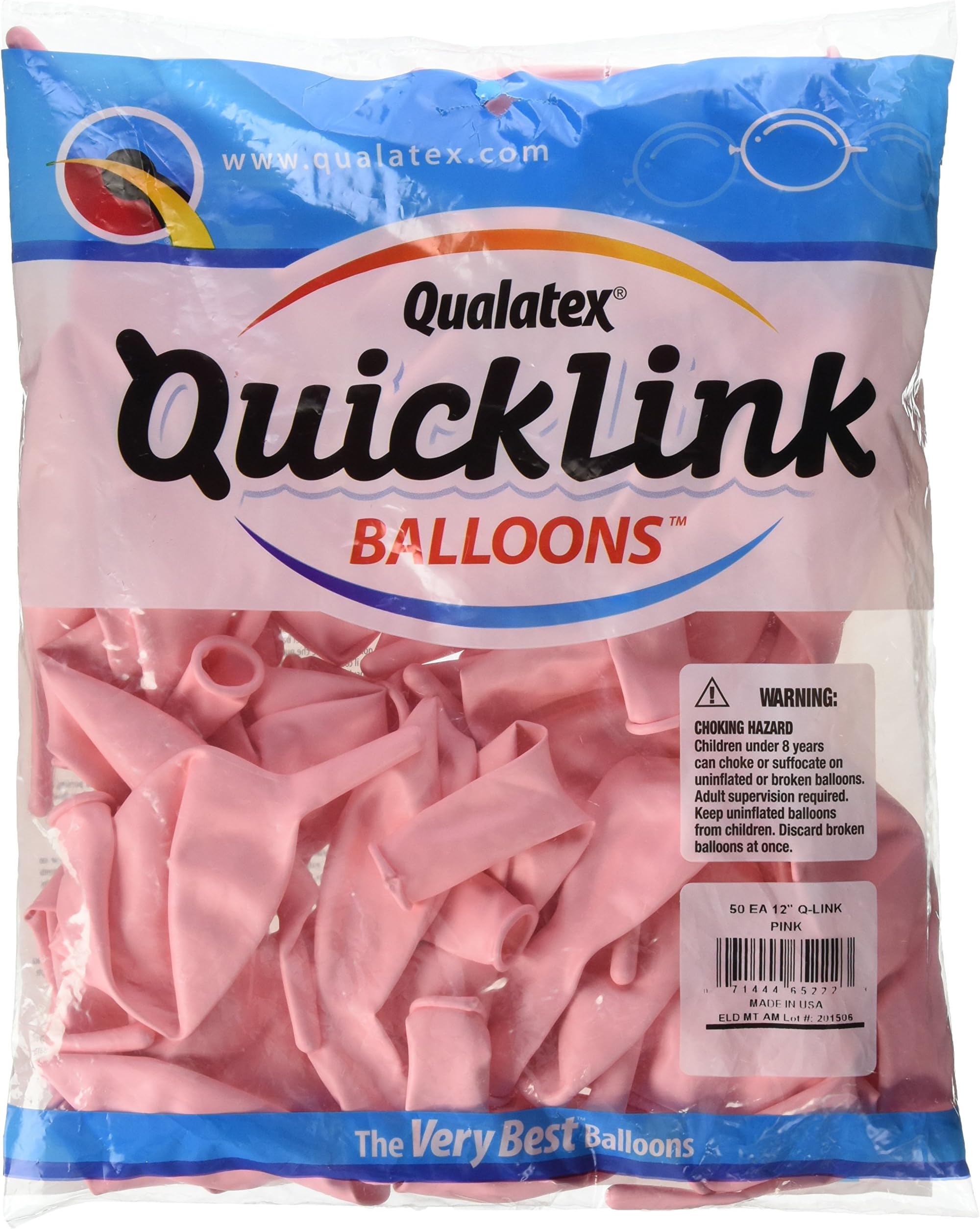 Amazon.com: Qualatex Quick Link Latex Balloons, 12", Pink : Home & Kitchen