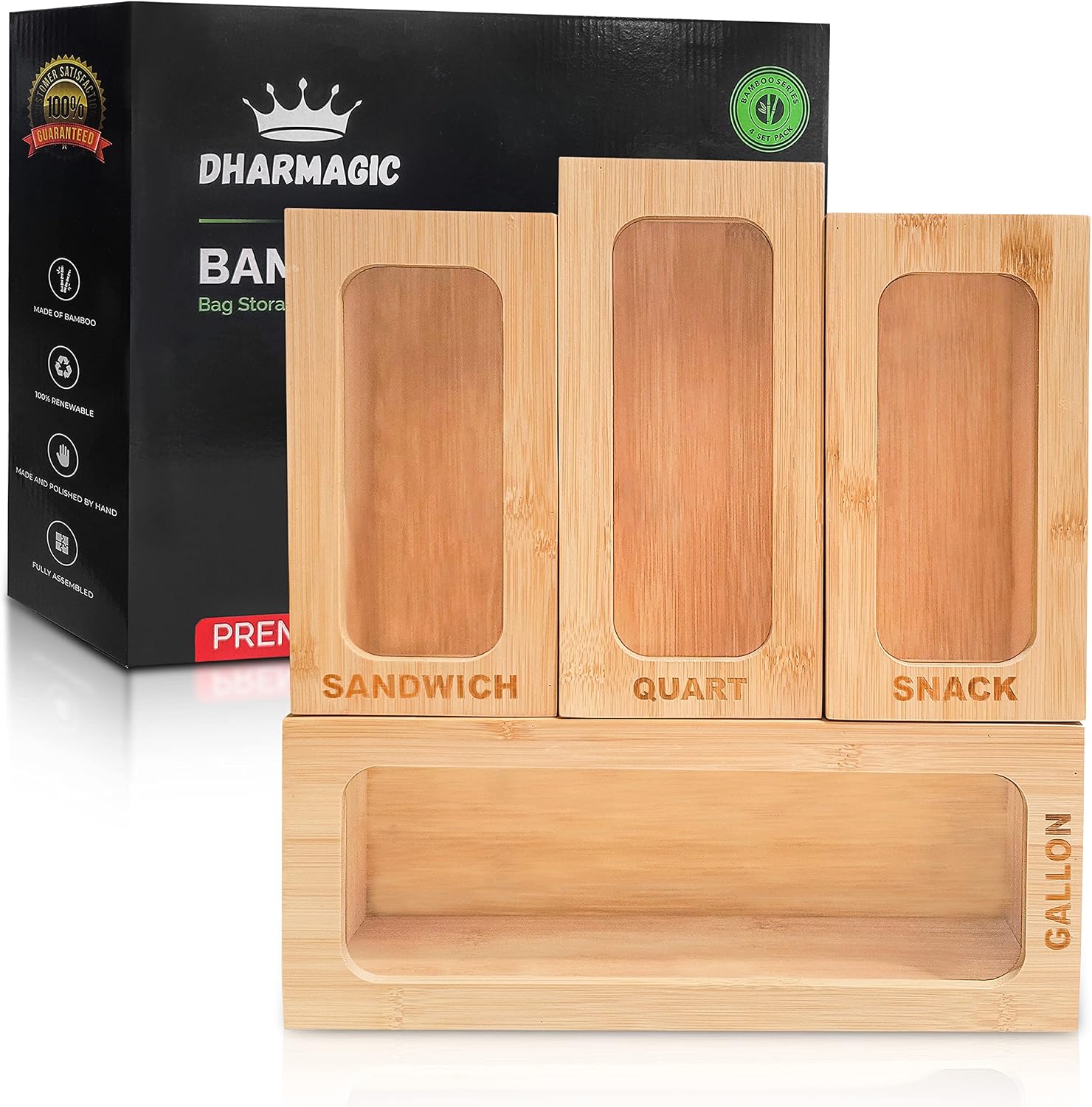 Amazon.com - Dharmagic Kitchen Organization and Storage for Drawer Wood ...