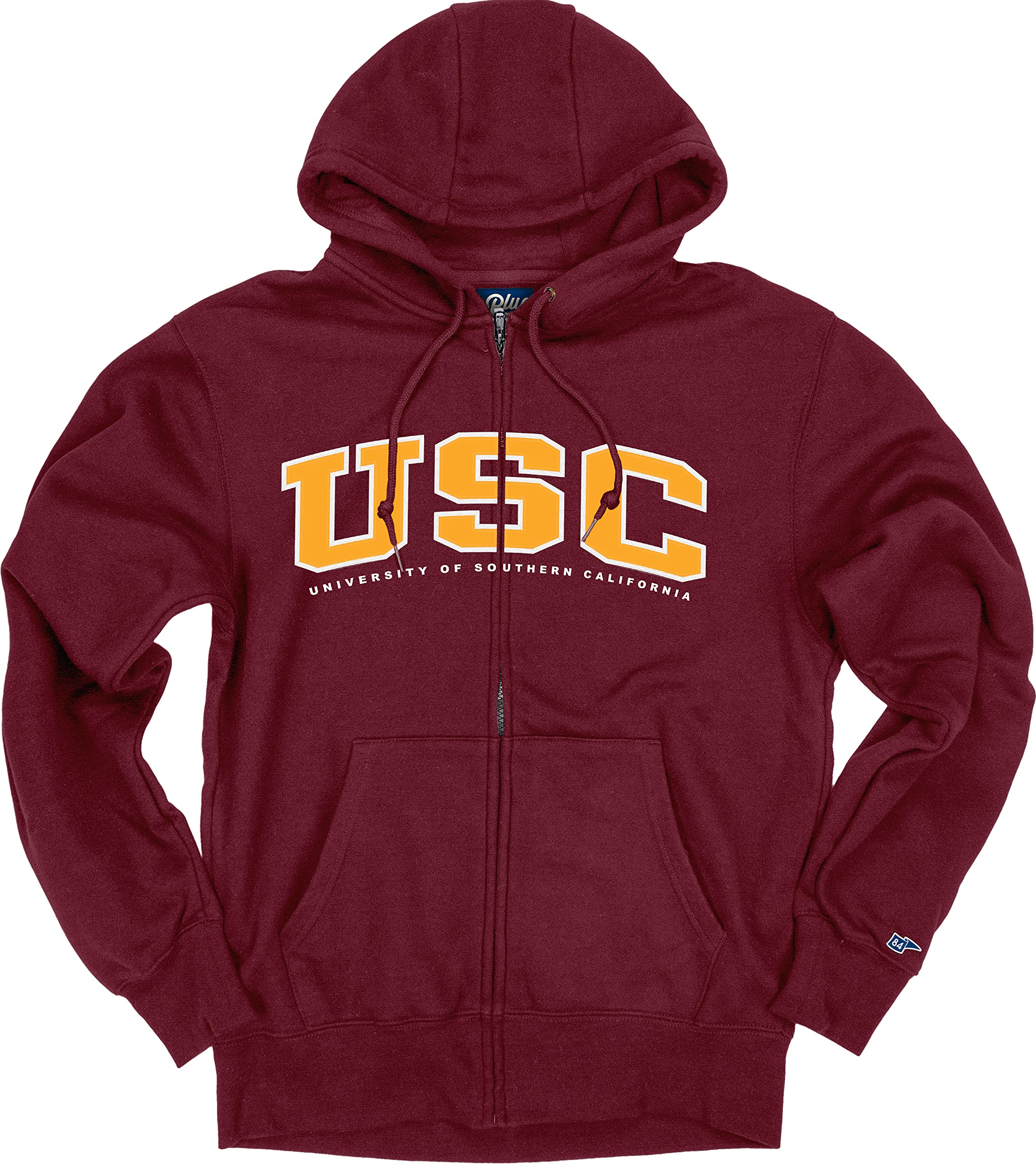 Snapklik.com : Blue 84 Mens USC Trojans Full Zip Hoodie Twill Applique ...