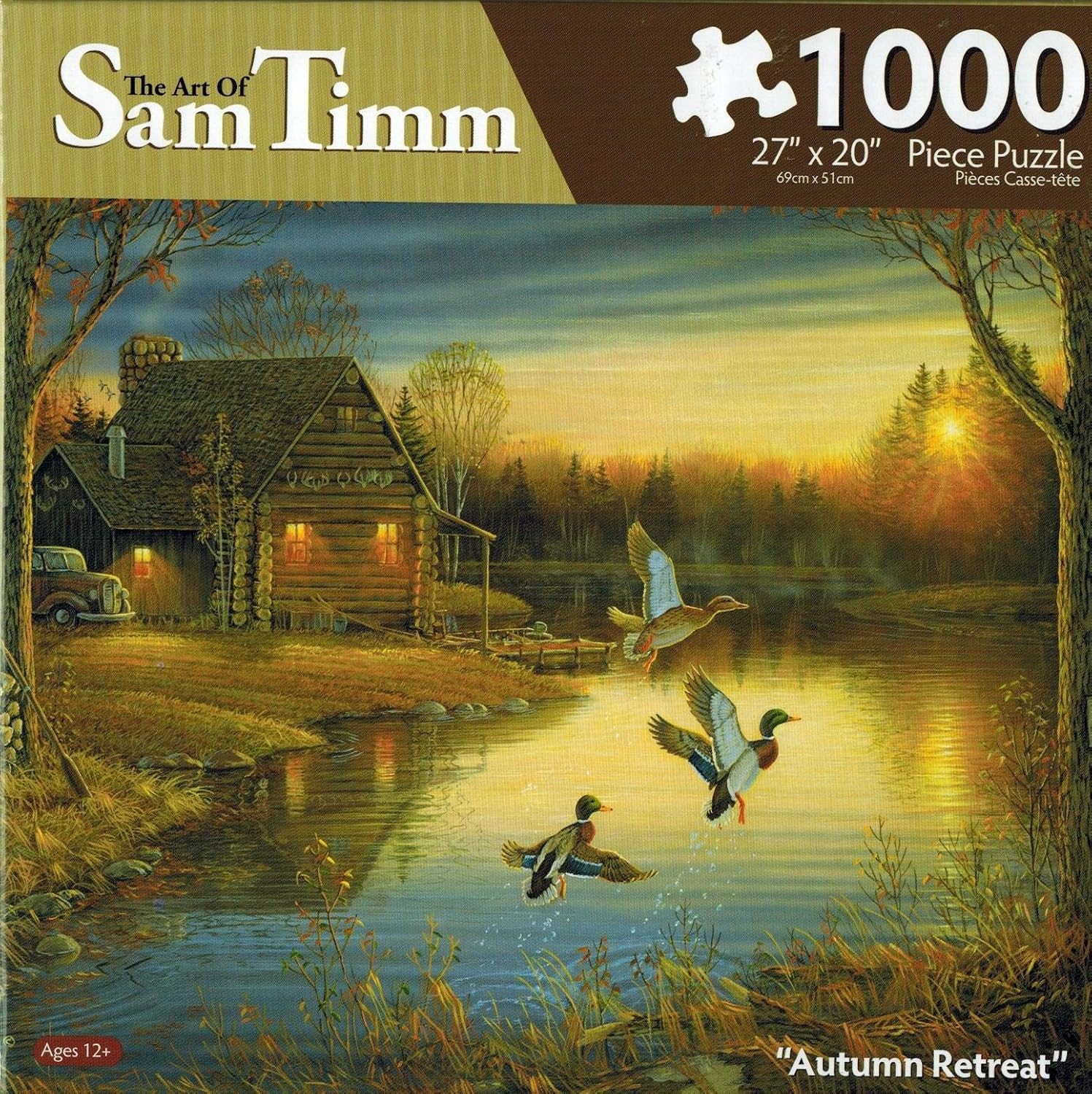 Amazon.com: The Art of Sam Timm Autumn Retreat Jigsaw Puzzle : Toys & Games