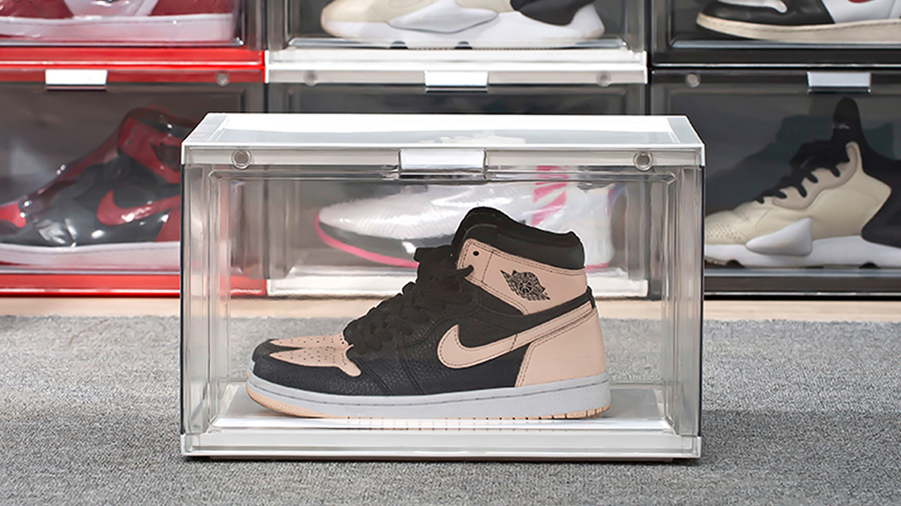 Watch Shoe Boxes Clear Plastic Stackable Sneaker Storage with Lids on ...