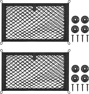 Amazon.com: KAKKOII 2 Layer Small Cargo Net,Cargo Storage Pocket Net ...