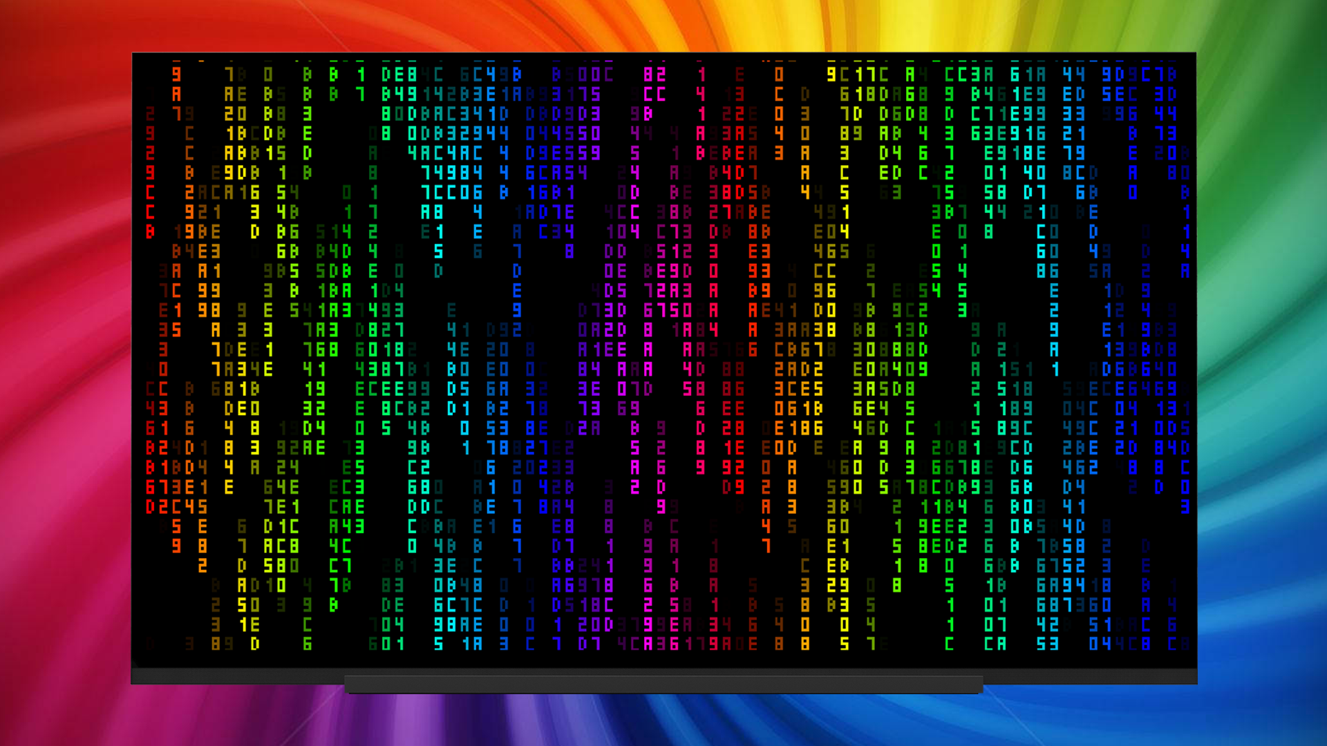 Rainbow Matrix Wallpaper Abstract Matrix Blauw Free Video On Pixabay
