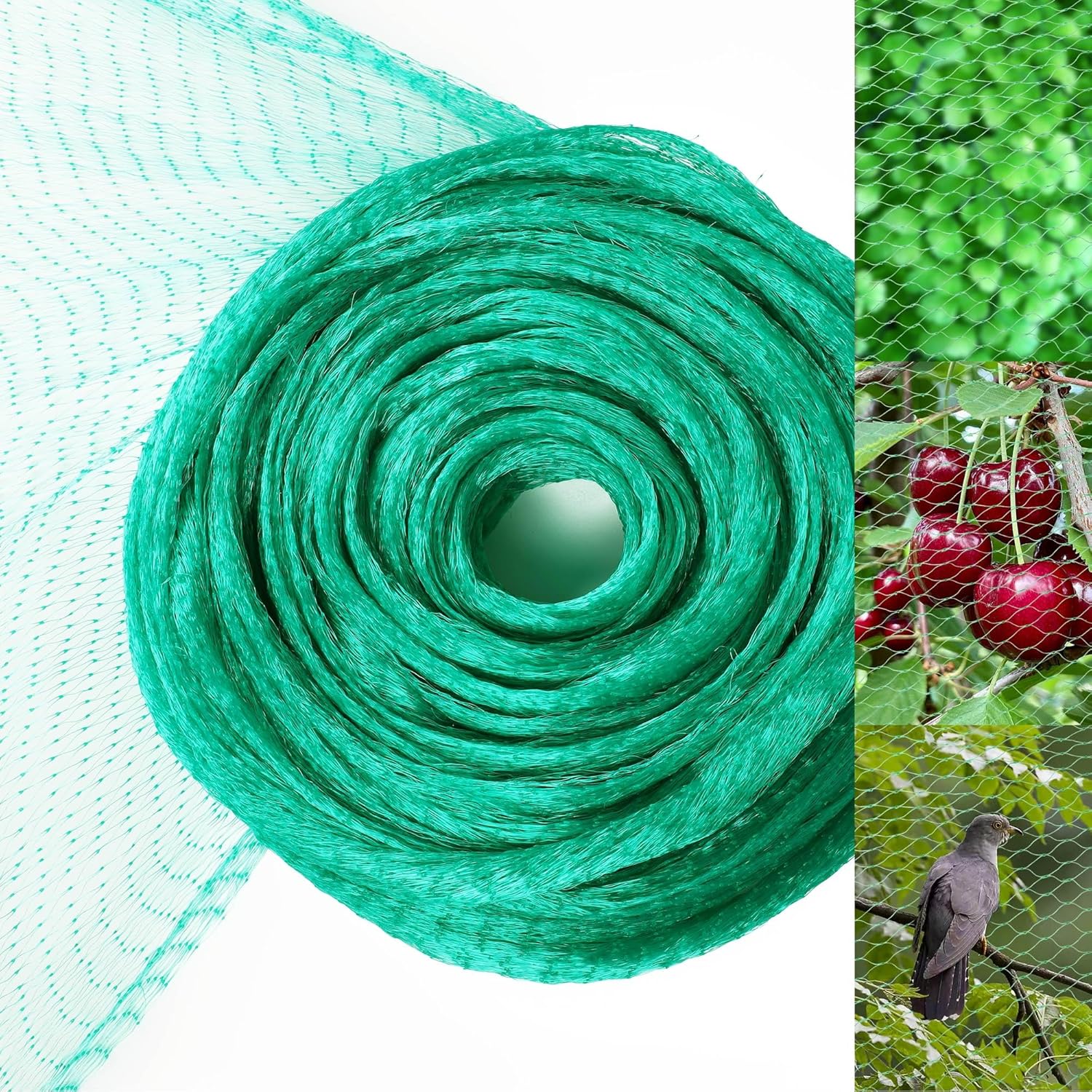 Amazon.com : Bird Netting for Garden 13x66ft Green Garden Netting ...