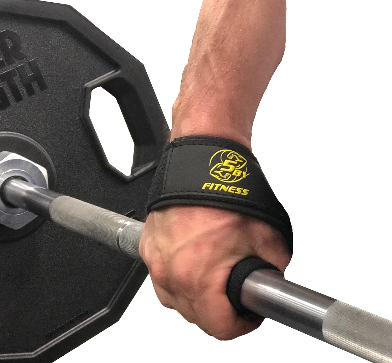 Amazon.com : Lifting Straps by 5By Fitness (Pair) - Cotton - Neoprene ...