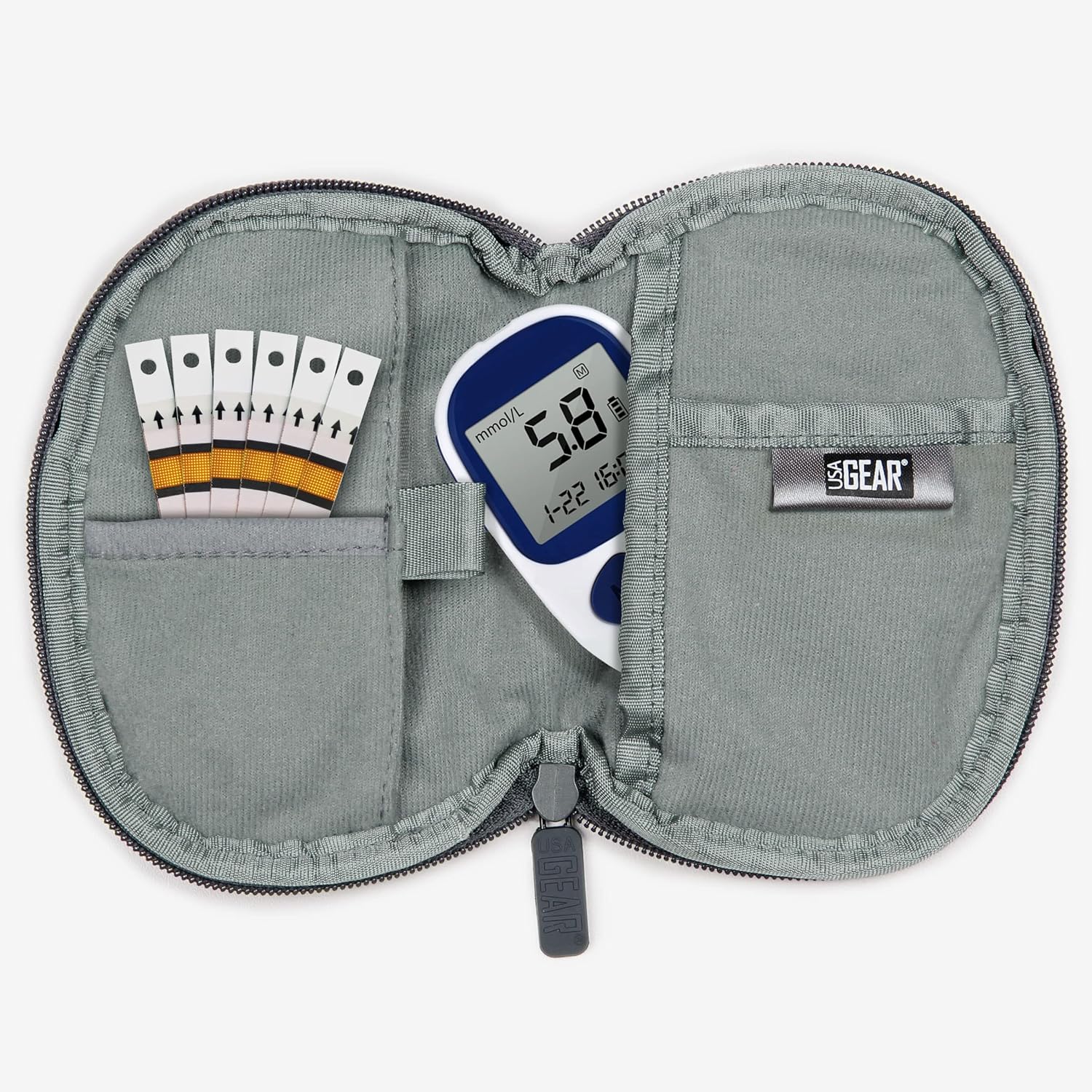 Amazon.com: USA Gear Carry Case for Glucose Meter and Blood Sugar ...