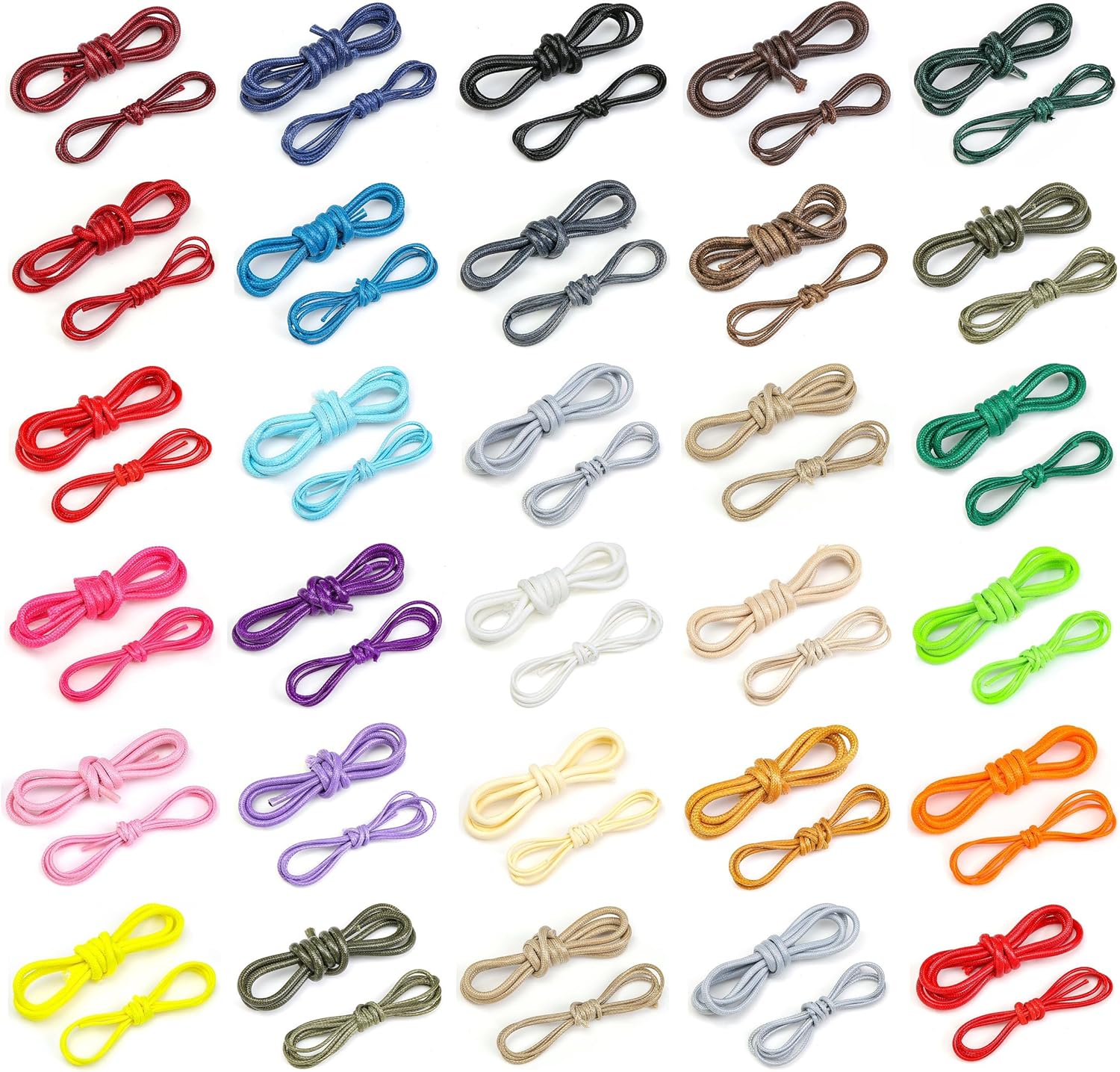 Waxed Cord String in 26 Colour, 1.5mm & 3mm Thickness. Strong & Water ...