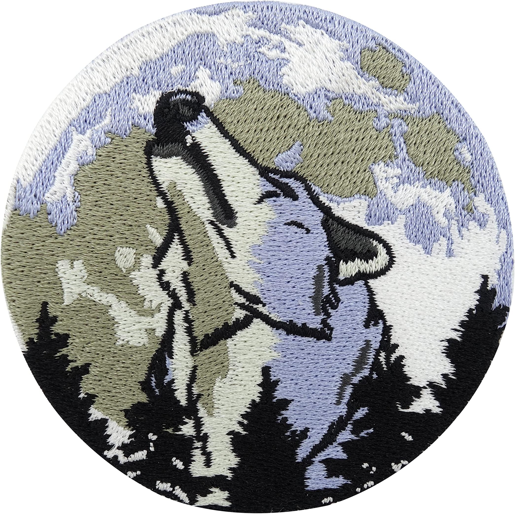 Finally Home Roter Wolfs Mond Patch zum Aufbügeln | Red Moon Patches ...