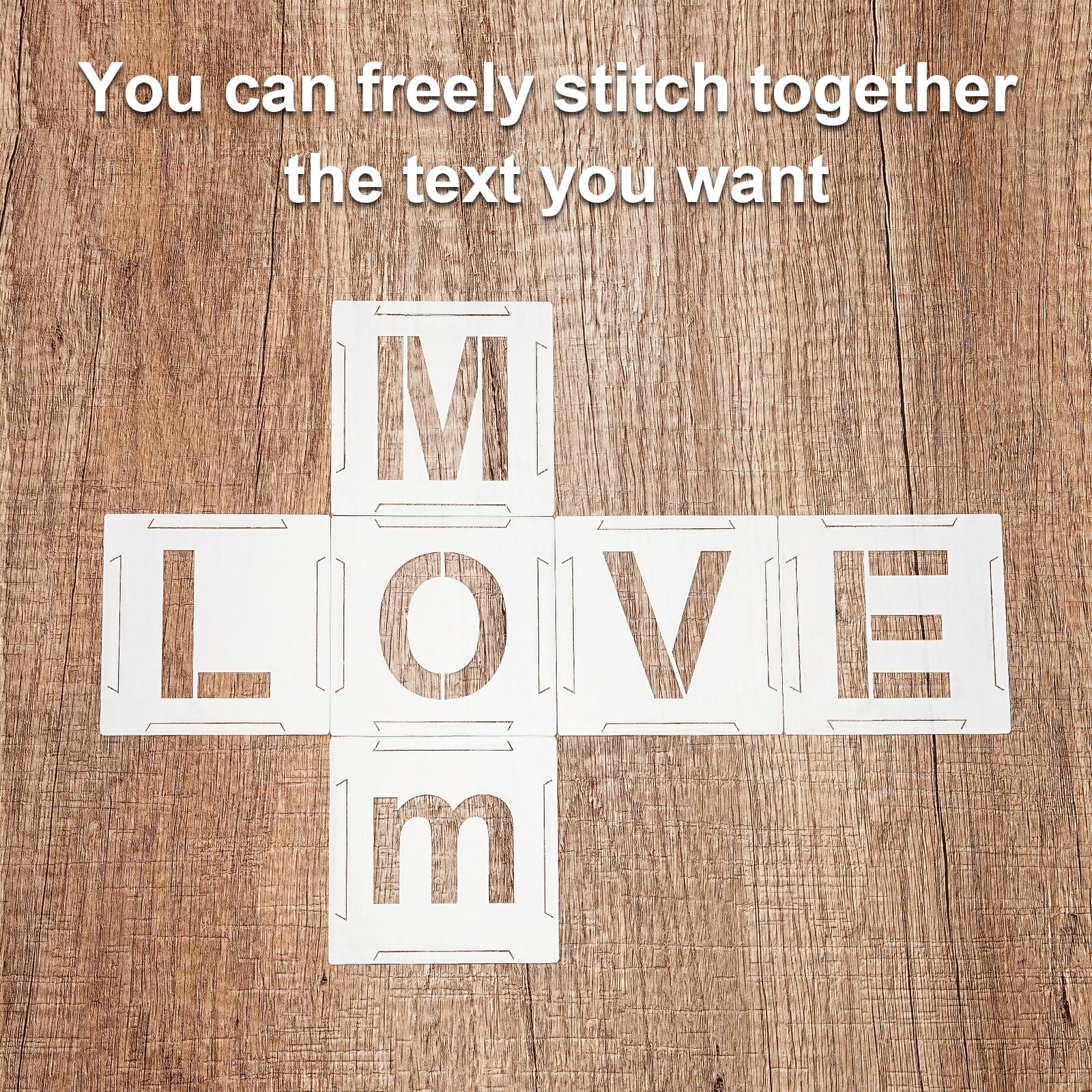 Snapklik.com : 2 Inch Alphabet Letter Numbers Stencils, 62Pcs Reusable ...