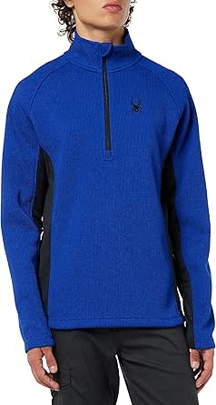 Spyder Outbound 1/2 Zip Fleece Jacket Electric Blue SM at Amazon Men’s ...