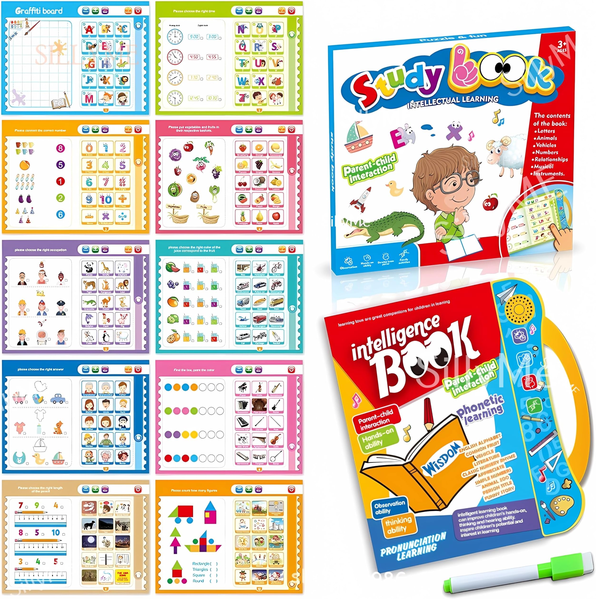 Intelligence Book for Kids - Interactive Electronic Learning Talking ...