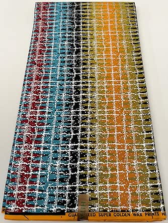 Amazon.com: African Metallic Silver Kente Prints in Authentic Design ...