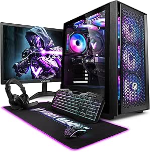 Vibox IV-32 Gaming PC Bundle • AMD Ryzen 7 5700X 4.6GHz • Nvidia RTX 3050 6GB • 32GB RAM • 1TB ...