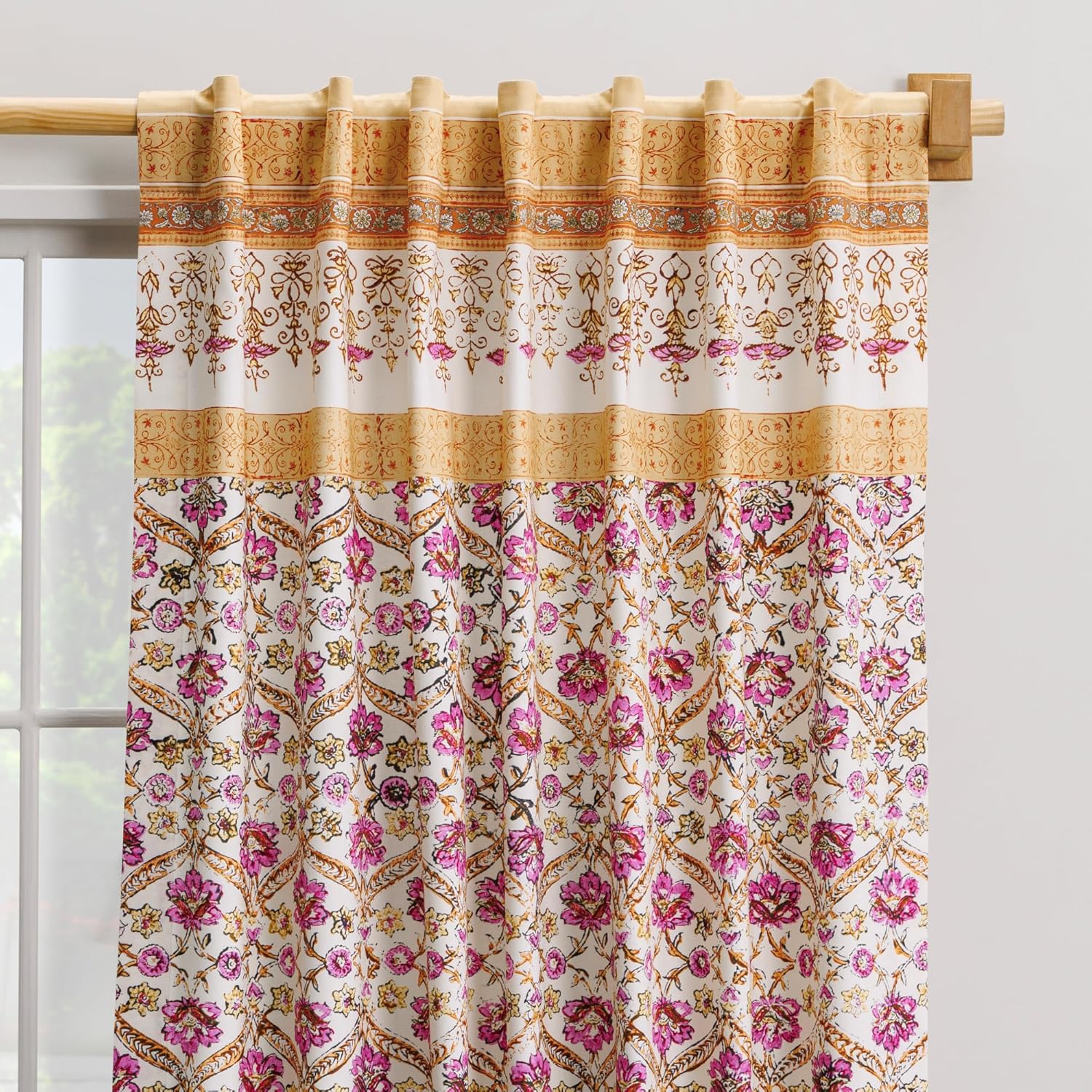 Amazon.com: Maison d'Hermine Curtains for Living Room 100% Cotton 108 ...