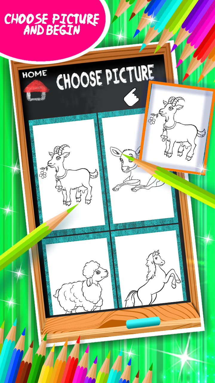 Farm Animals Coloring Book - App on Amazon Appstore