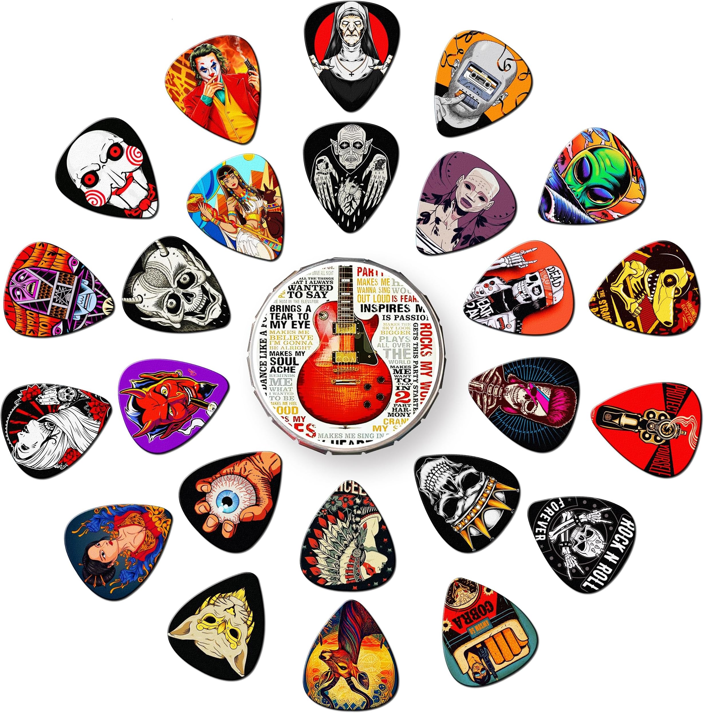 Amazon.com: Legendary Bands Guitar Picks (10 medium picks in a packet ...