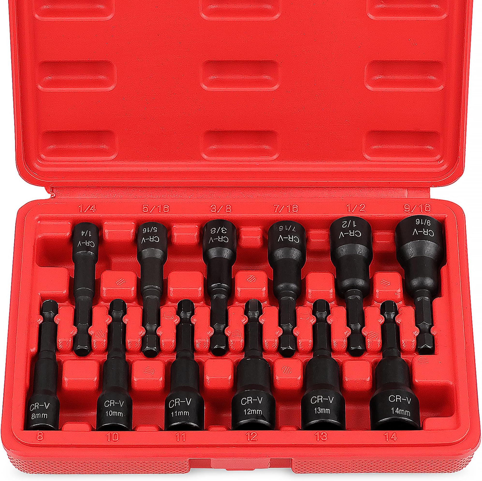 Amazon.com: 12-Piece Magnetic Nut Driver Set - Premium Impact Power Hex ...