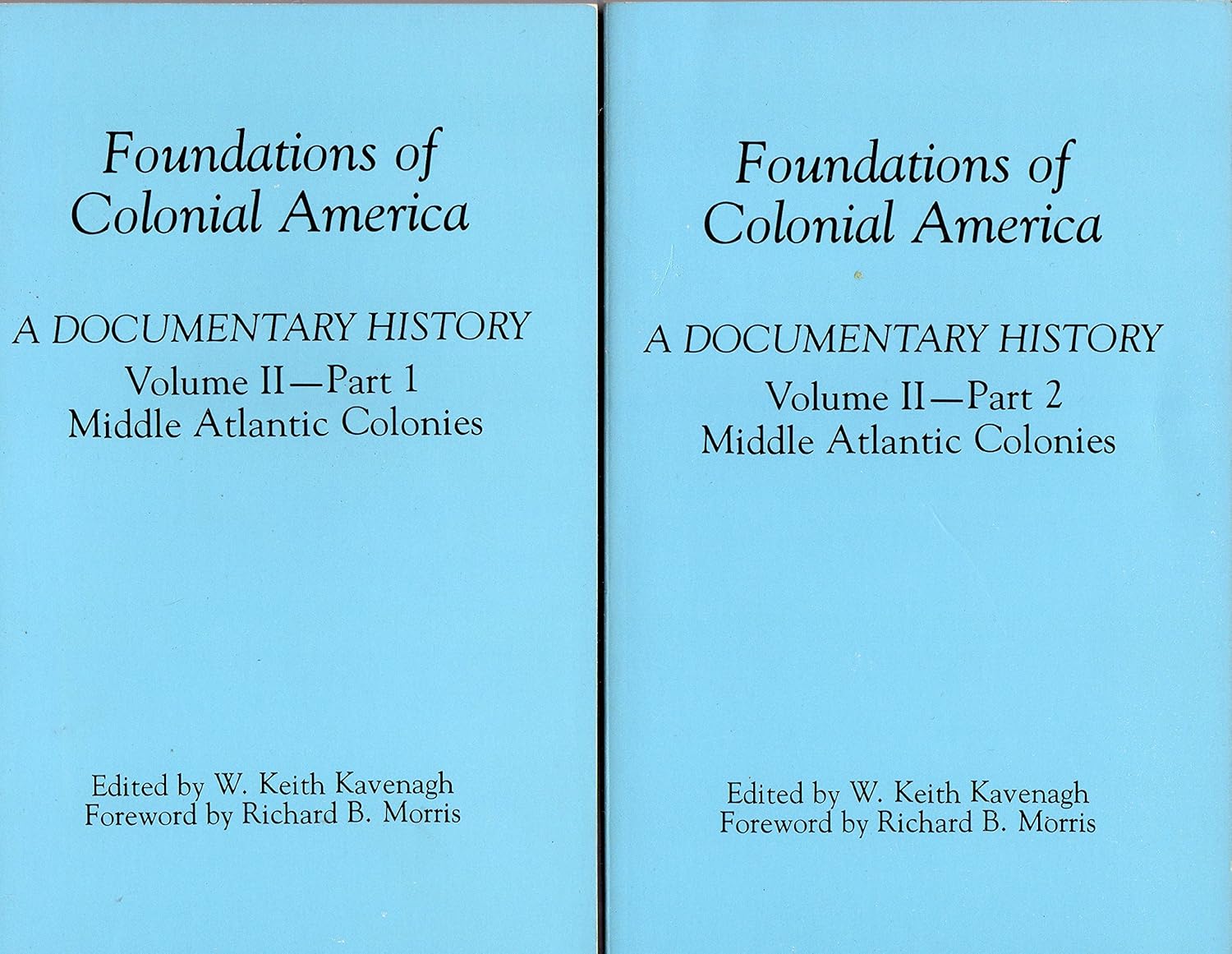 6 volume complete set Foundations of Colonial America A Documentary ...