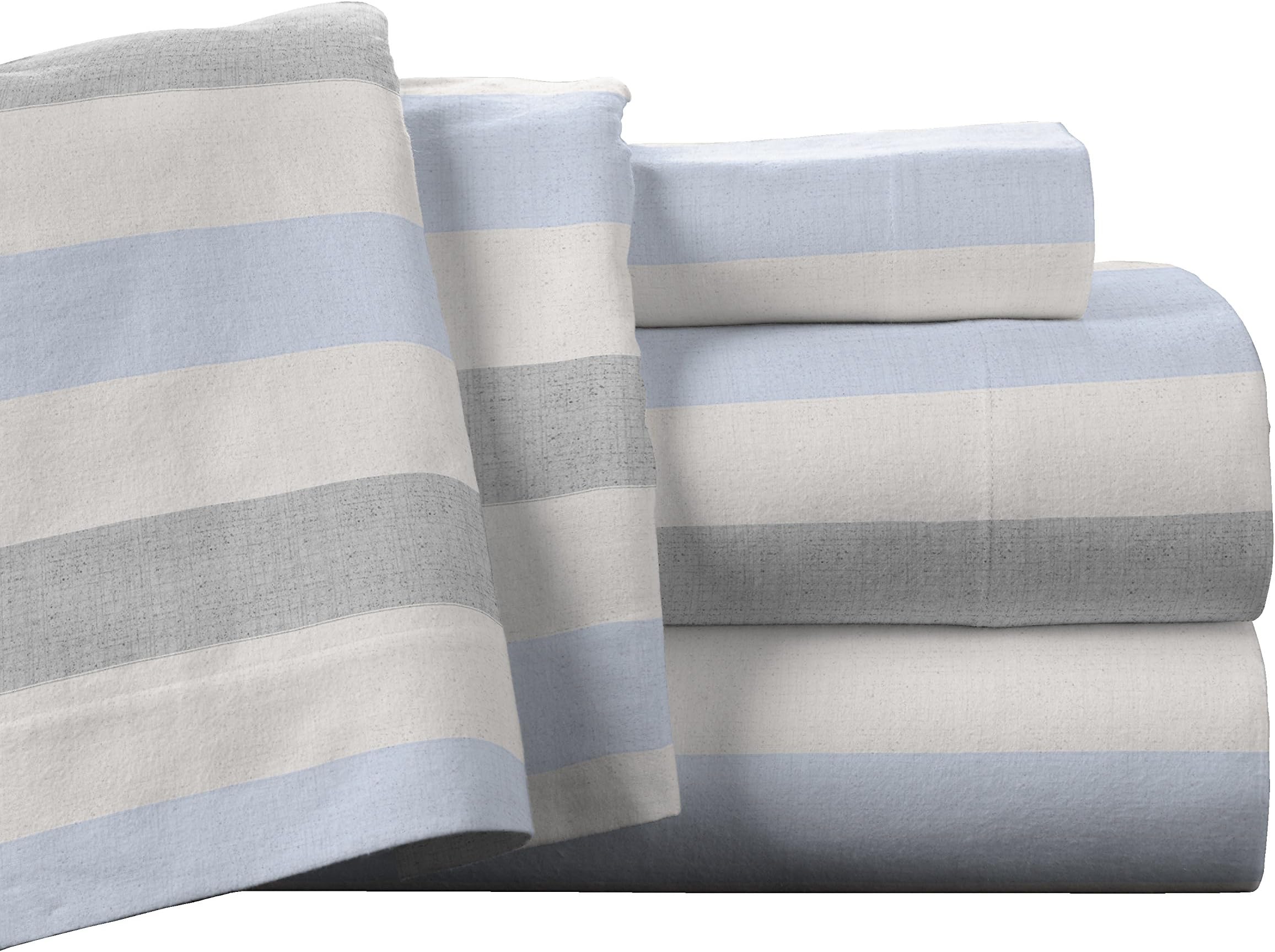 Amazon.com: RUVANTI Flannel Sheets Full Size - 100% Cotton Double ...