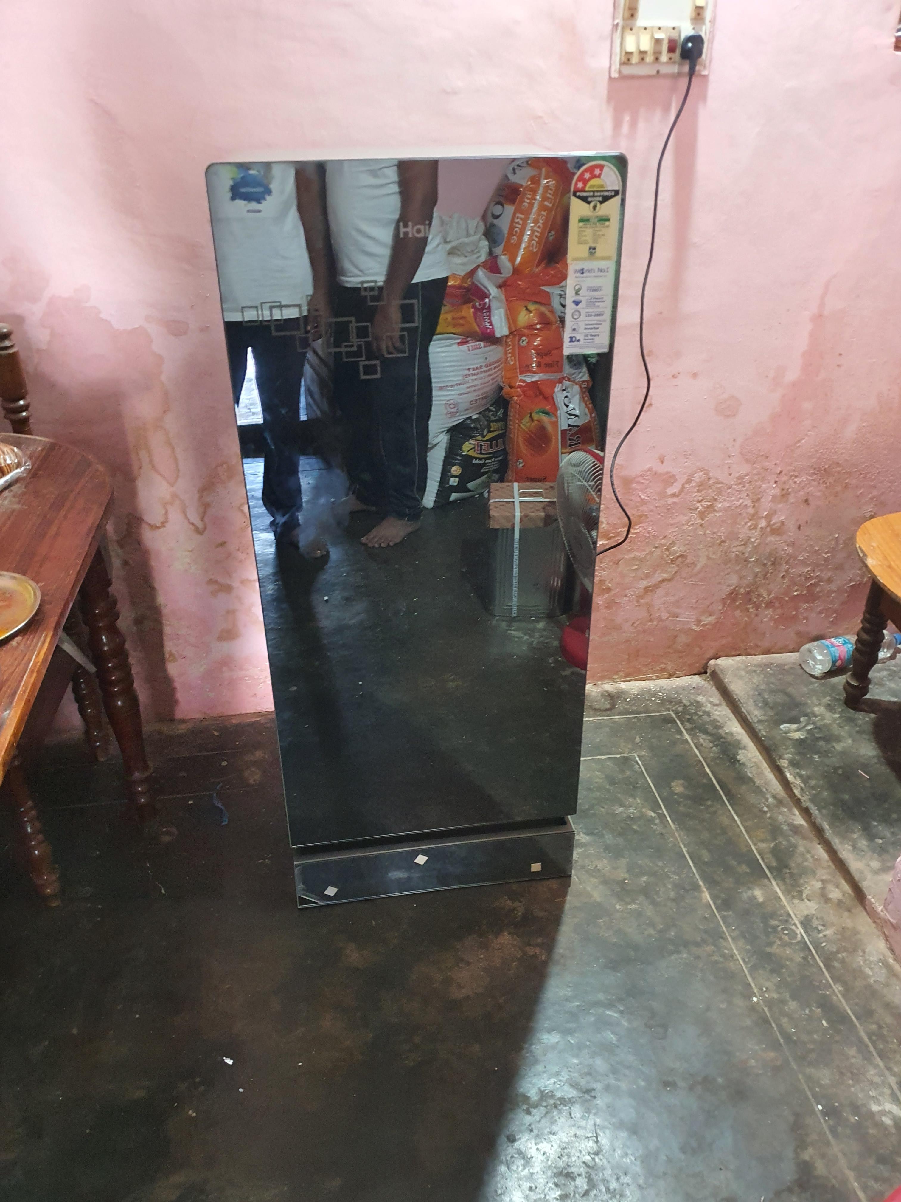 Haier 192 L 3 Star Single Door Refrigerator (HRD-1923PMG-E, Mirror ...