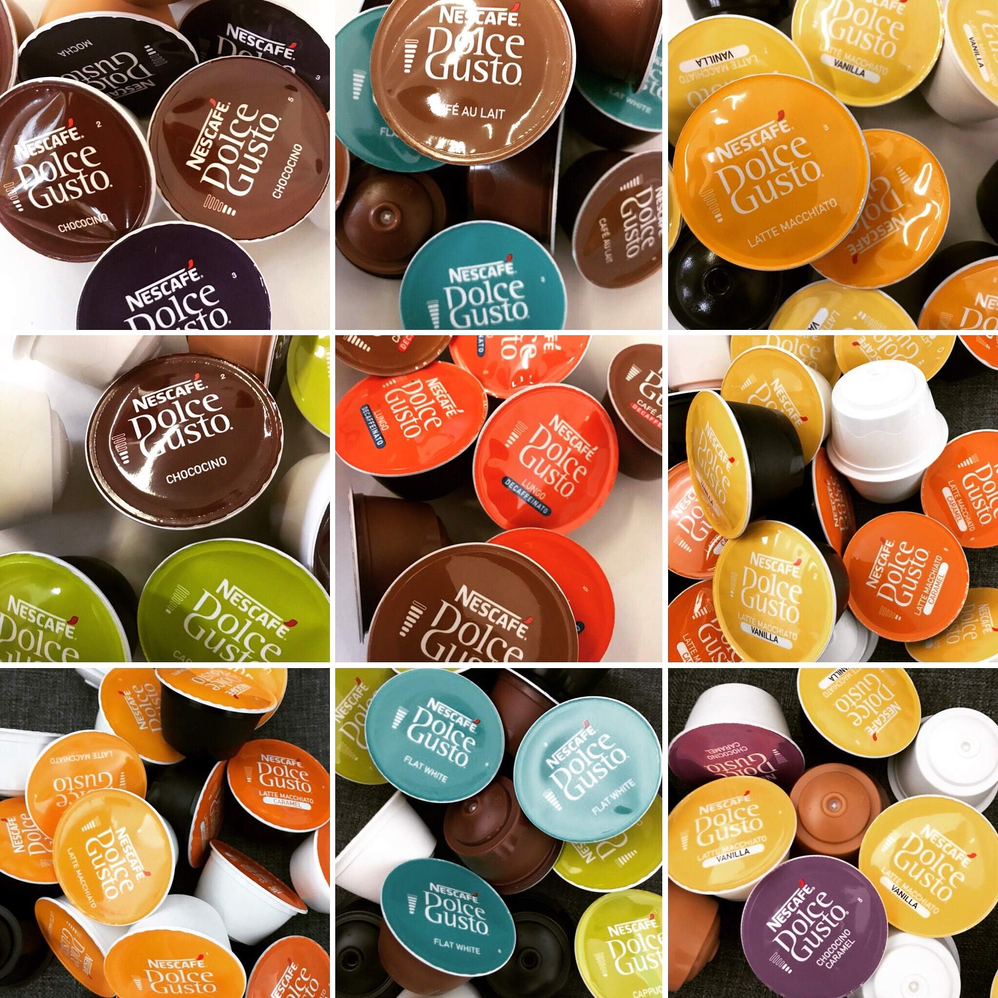 Nescafe Dolce Gusto Coffee Pods Capsules FLAVOURS = 44 PODS by Dolce ...
