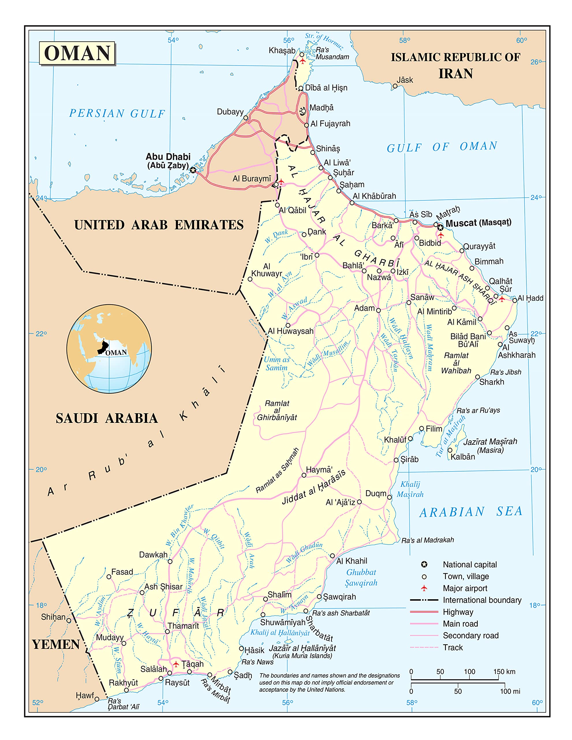 Palmetto Posters 24x31 Laminated Poster Large Detailed Political Map Of ...