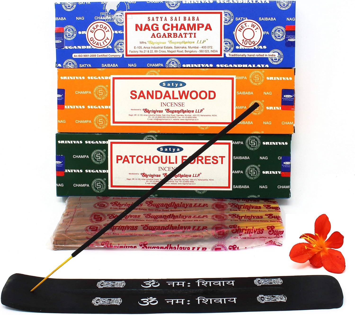 Amazon.com: Nag Champa Incense Sticks Gift Set - Includes Nag Champa ...