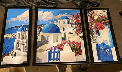 Schipper 609260783 Malen nach Zahlen - Santorin - Bilder malen für Erwachsene, inklusive Pinsel ...