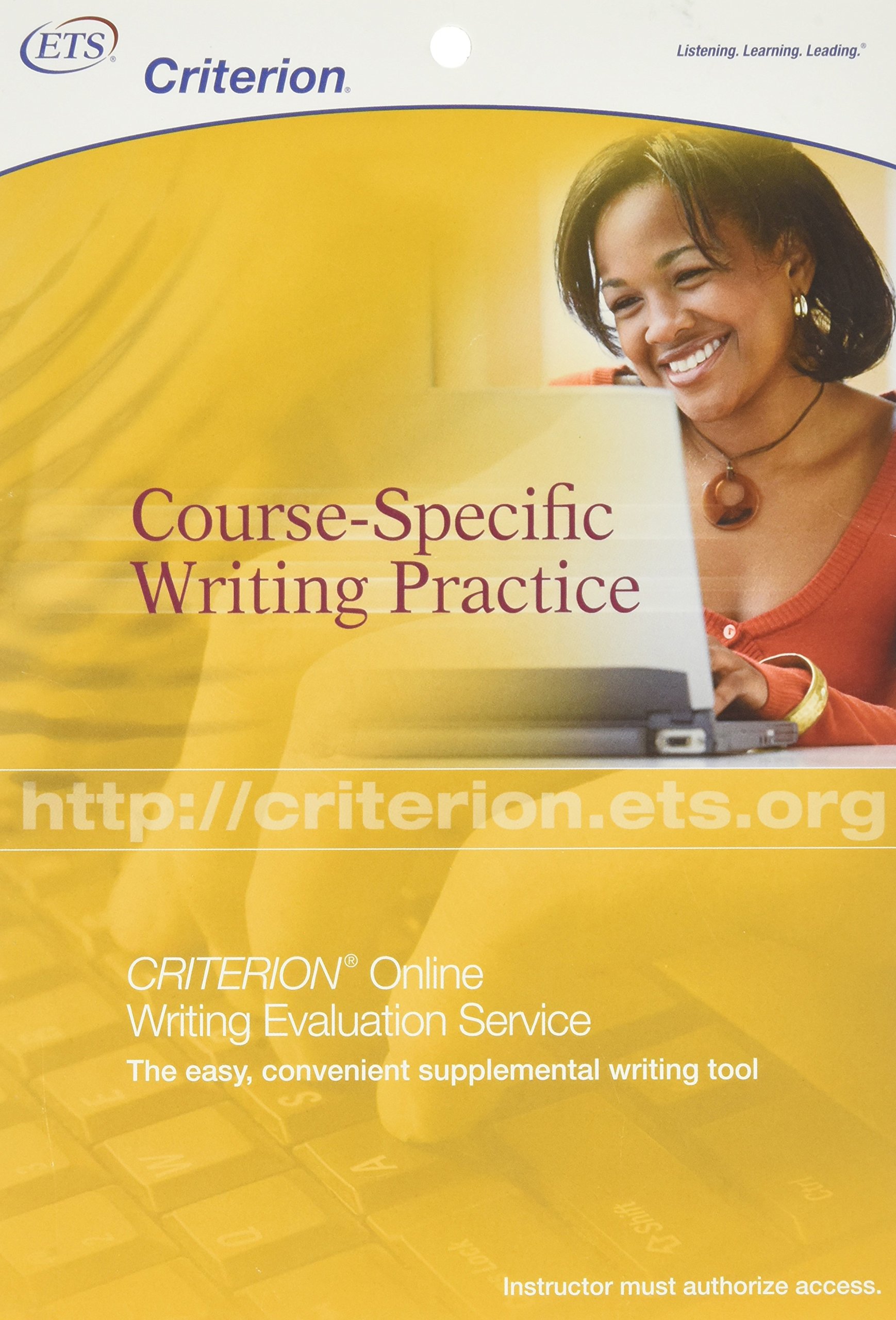 Criterion: Course-Specific Writing Practice: ETS: 9780886853822: Amazon ...