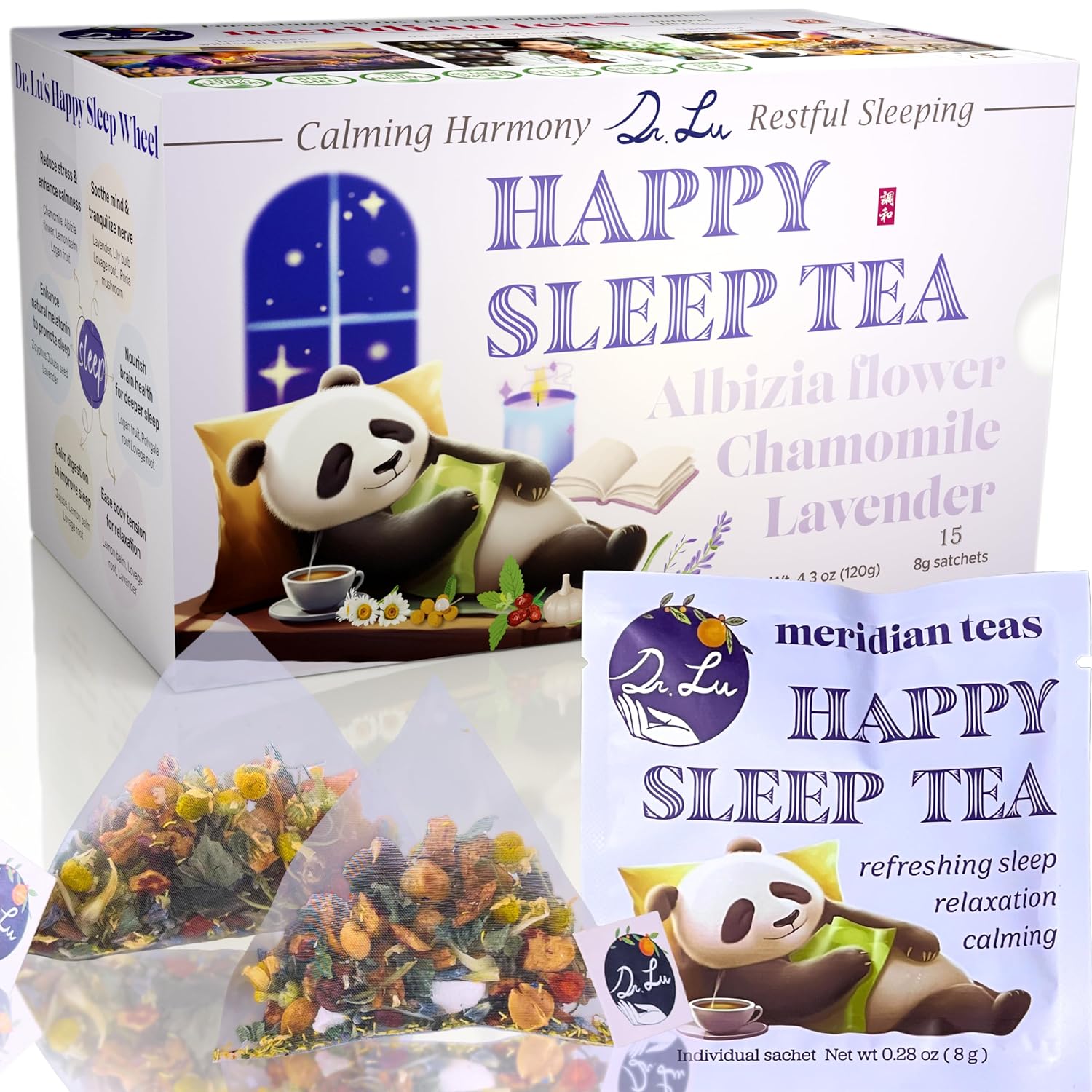 Amazon.com : Dr. Lu’s Happy Sleep Tea | 100% Natural Calming Tea for ...