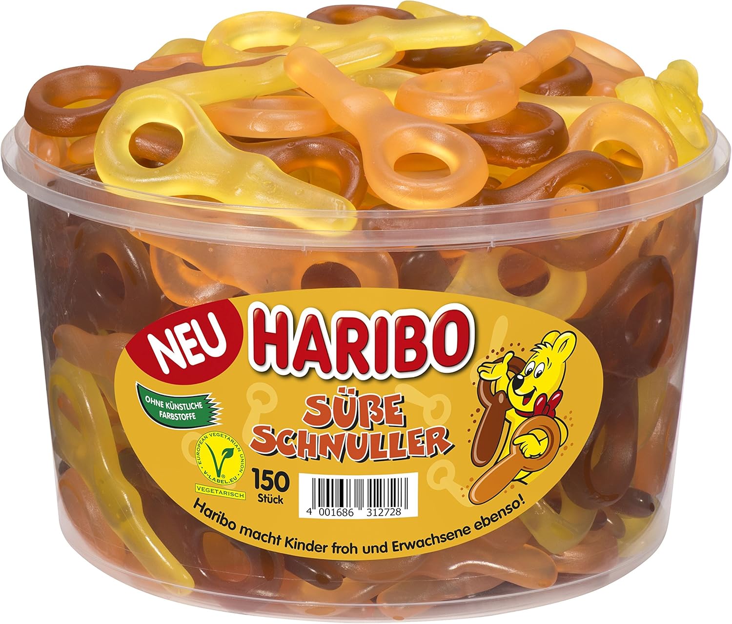 Haribo Sweet Pacifier 150 Pieces (1350g) : Amazon.co.uk: Grocery