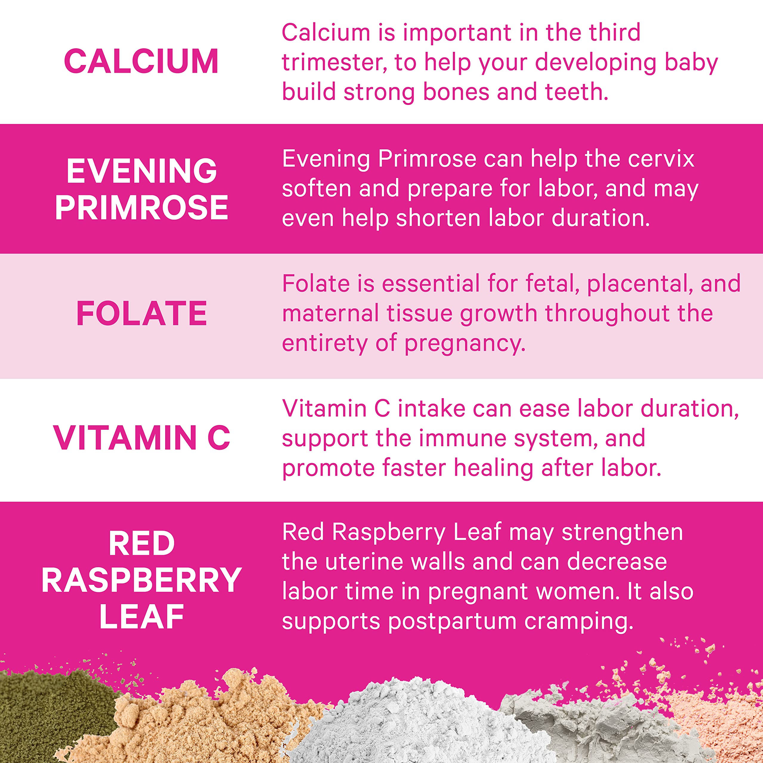 Pink Stork Labor Prep Supplement: Red Raspberry Leaf Supplement ...