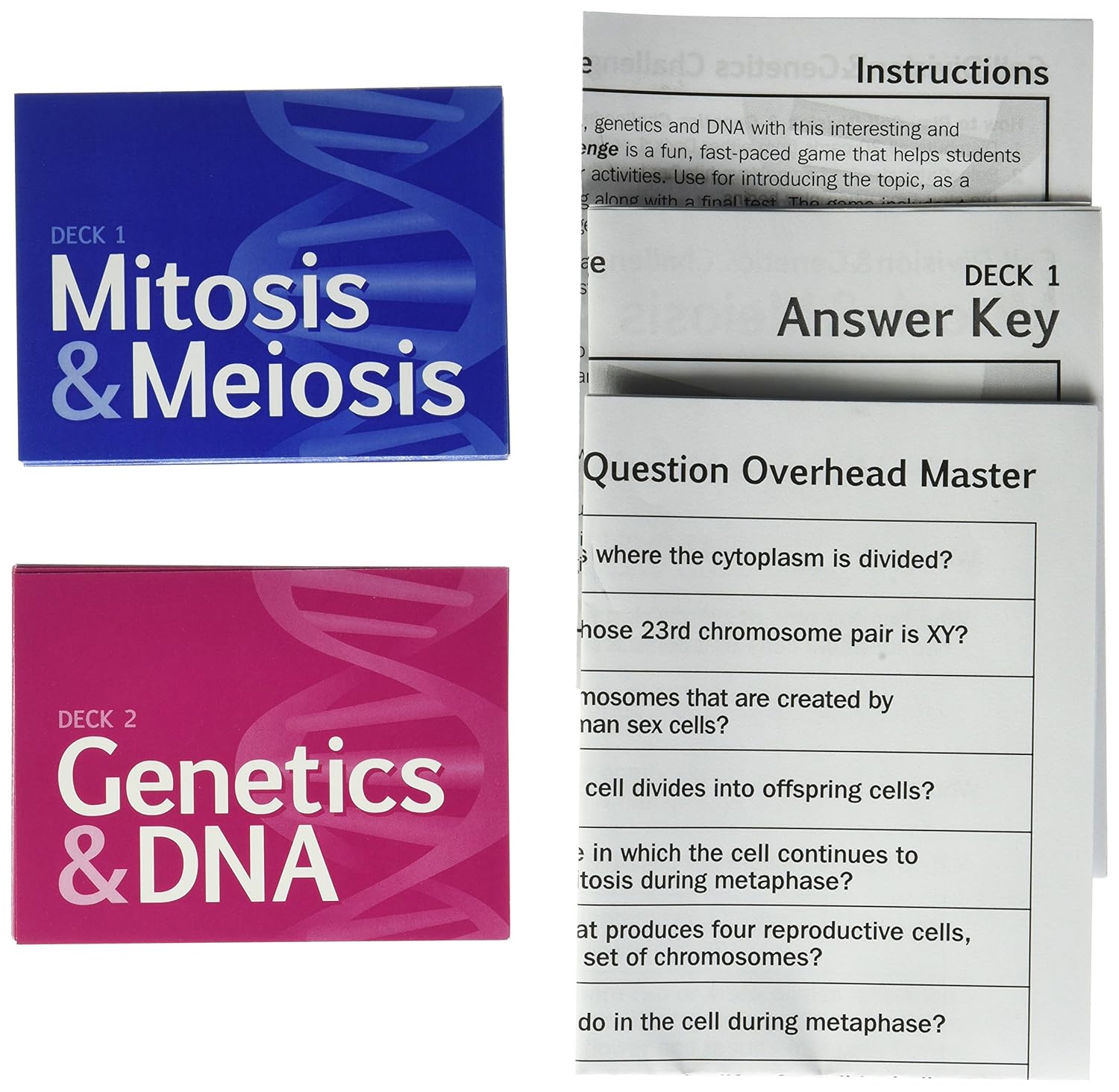 Amazon.com: J&B Products Cell Division and Genetics Challenge Game ...