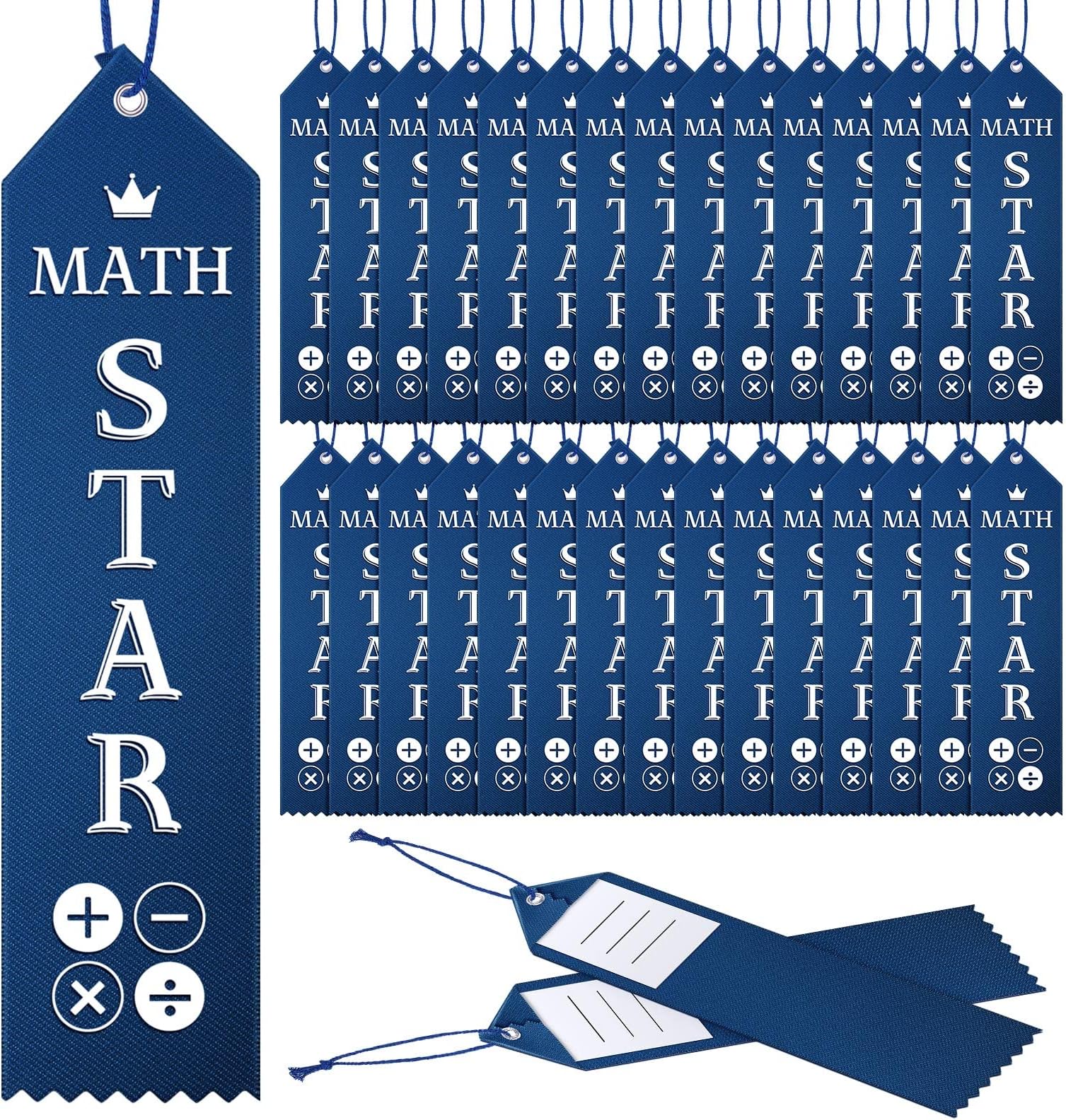 Amazon.com : Math Award Ribbons Math Star Ribbons Student Prizes Math ...