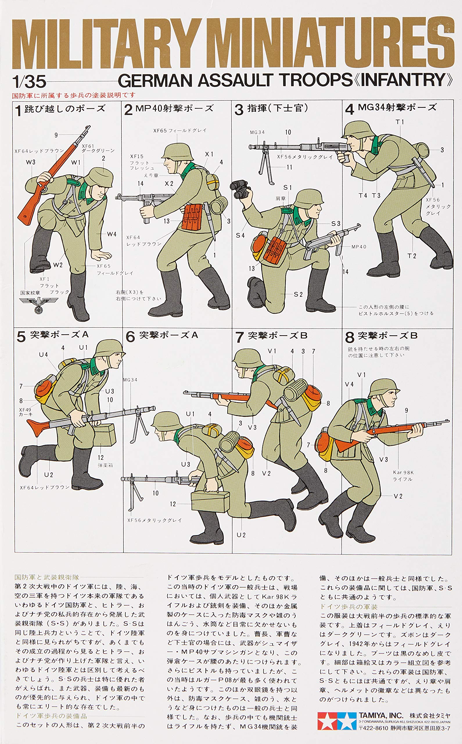 Tamiya Models German Infantry Assault Troops Model KitB000WFUWW4 ...