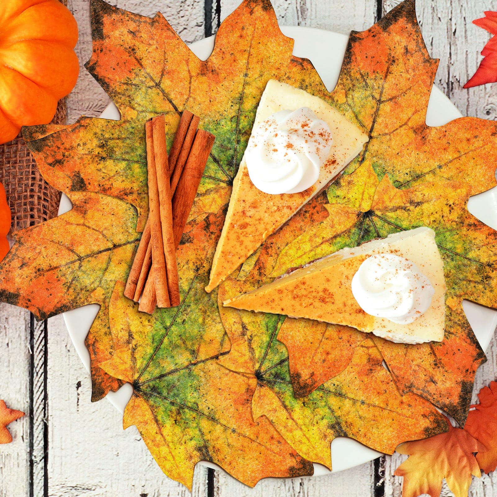 Snapklik.com : Parchment Fall Leaves Thanksgiving Cheese Paper ...