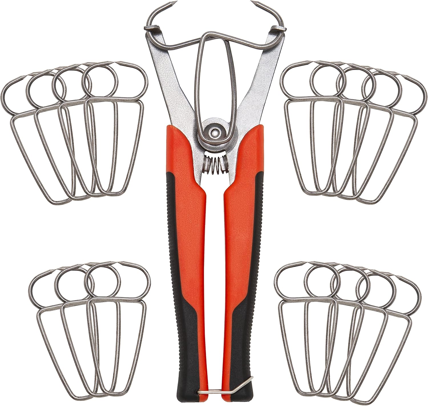 ALLY Tools Miter Spring Clamp Pliers with 16 Miter Spring Clamps ...