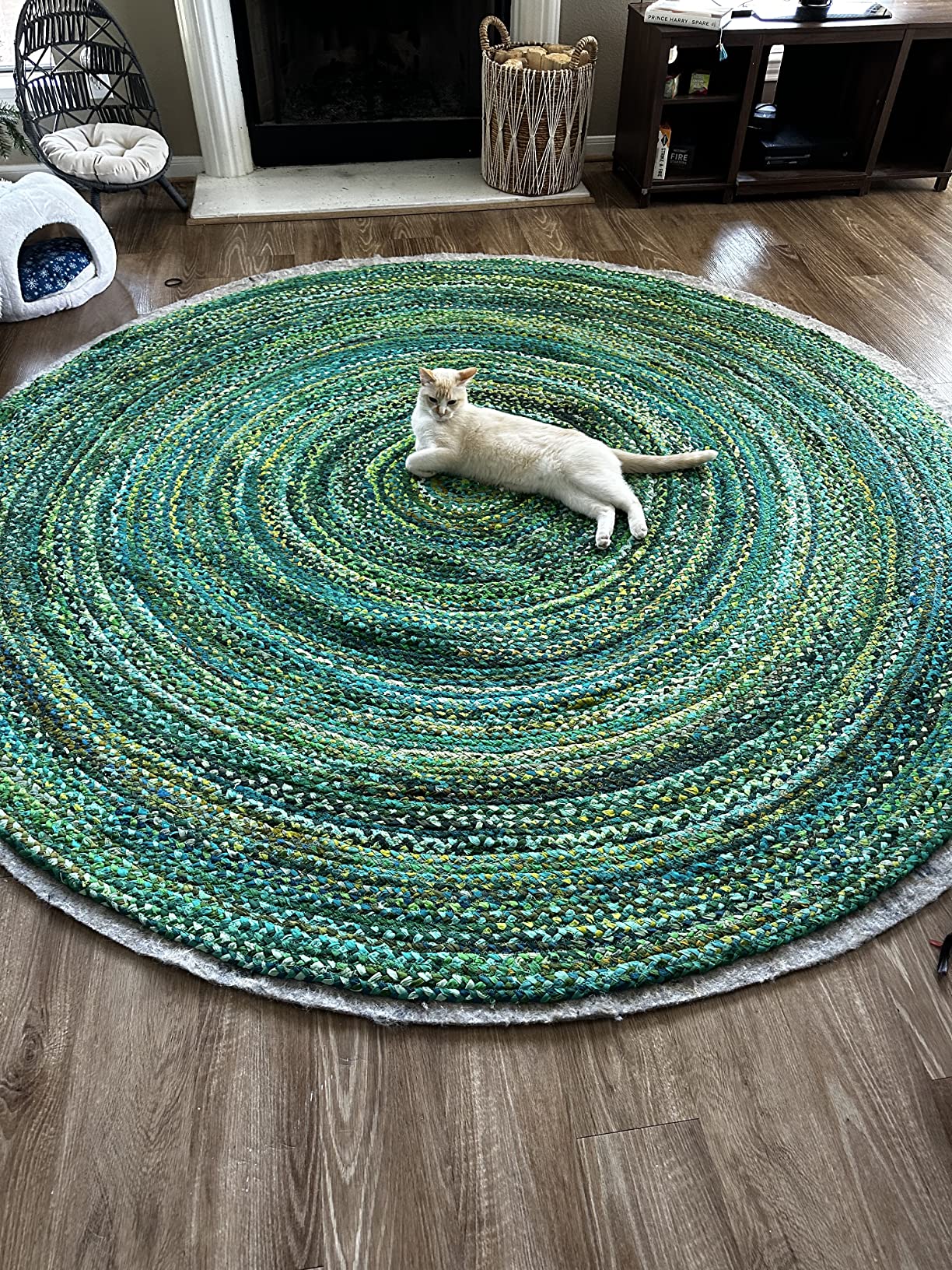 $5/mo - Finance SAFAVIEH Braided Collection 3' Round Gold BRD452D ...