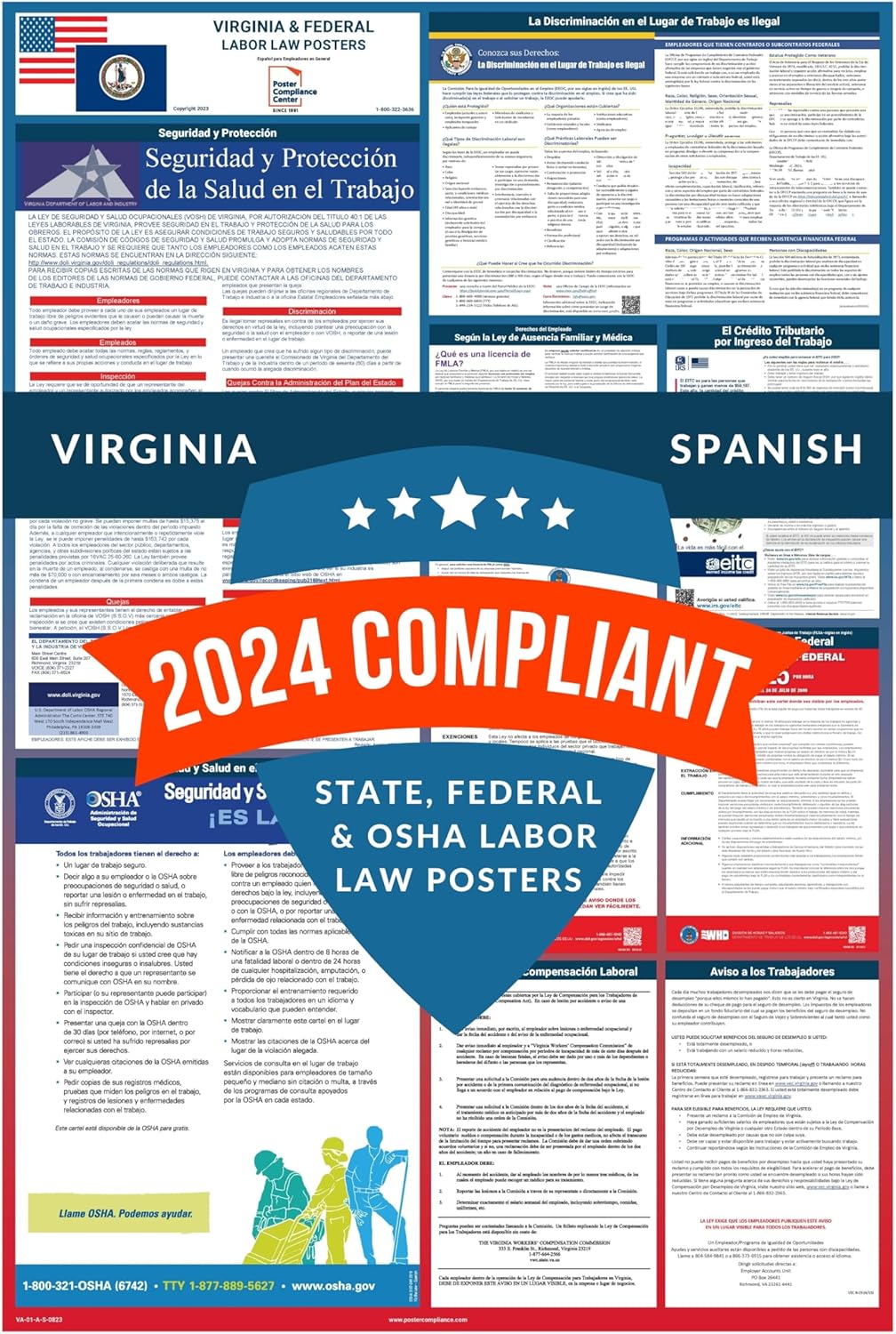 Amazon.com: Labor Law Posters 2024 - Virginia Labor Law Poster State ...