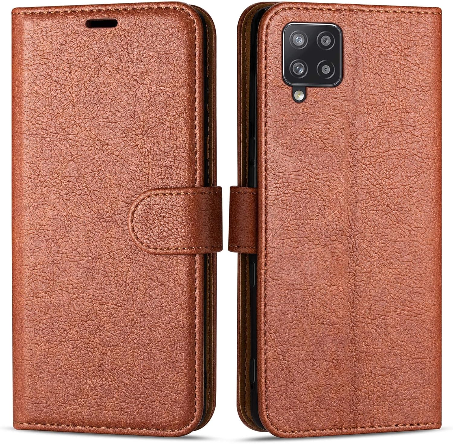 Case Collection Premium Leather Folio Cover for Samsung Galaxy A12 Case ...