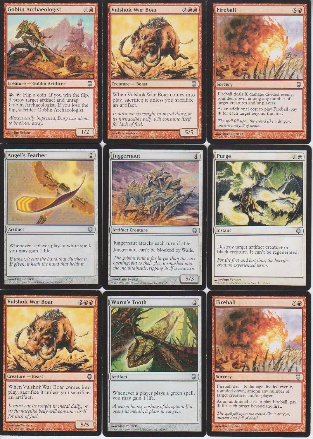 Amazon.com: Magic the Gathering Dark Steel 12 Card Lot Goblin ...