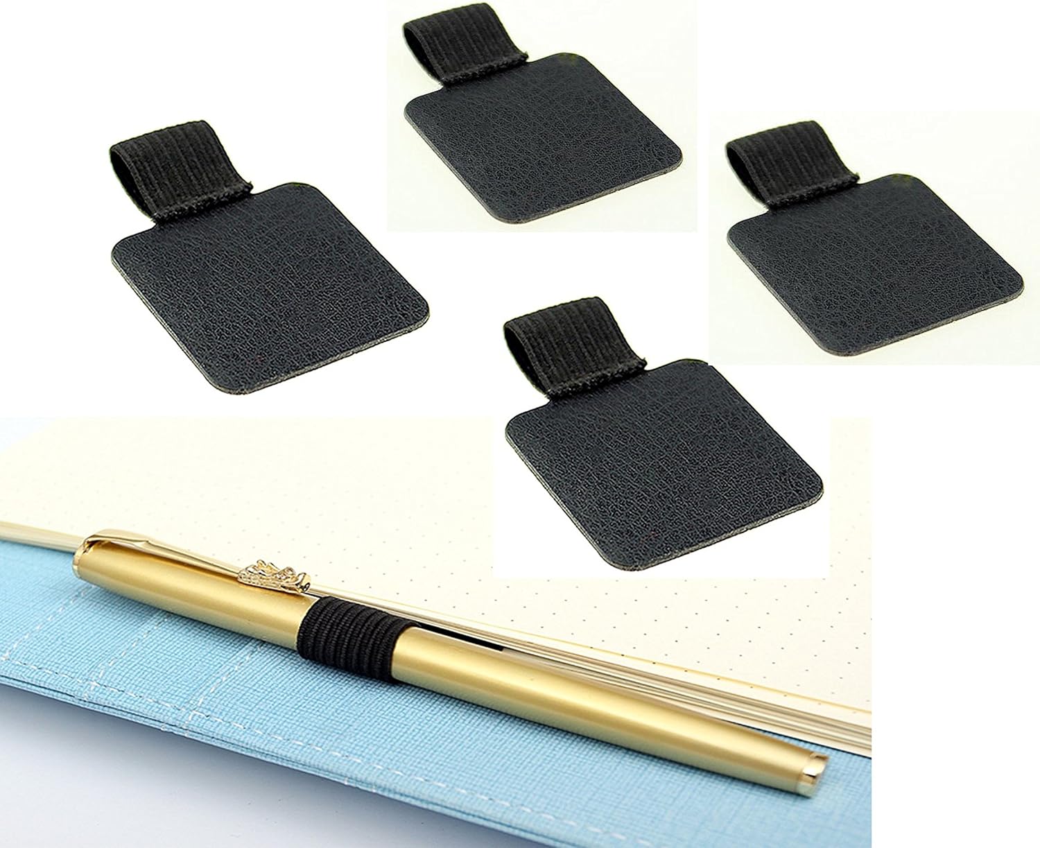 Amazon.com : Pen Loop Self-Adhesive Leather Pen Holder Pencil Elastic ...