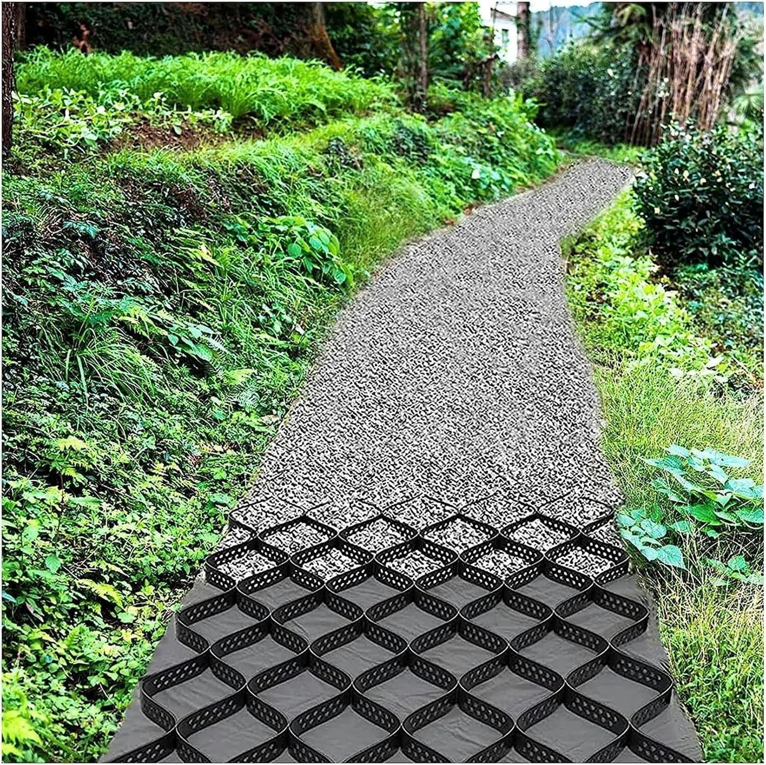 Heavy-Duty 2-Inch Gravel Grid Paver System for Pathway & Walkway ...